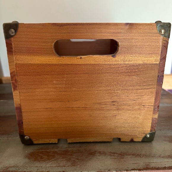 Storage & Organization | Vintage Wooden Crate Handles And Copper Or ...